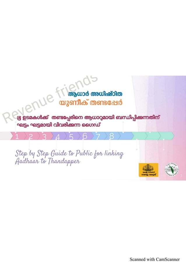 Thandaper adhar linking Kerala James Joseph Adhikarathi | PDF