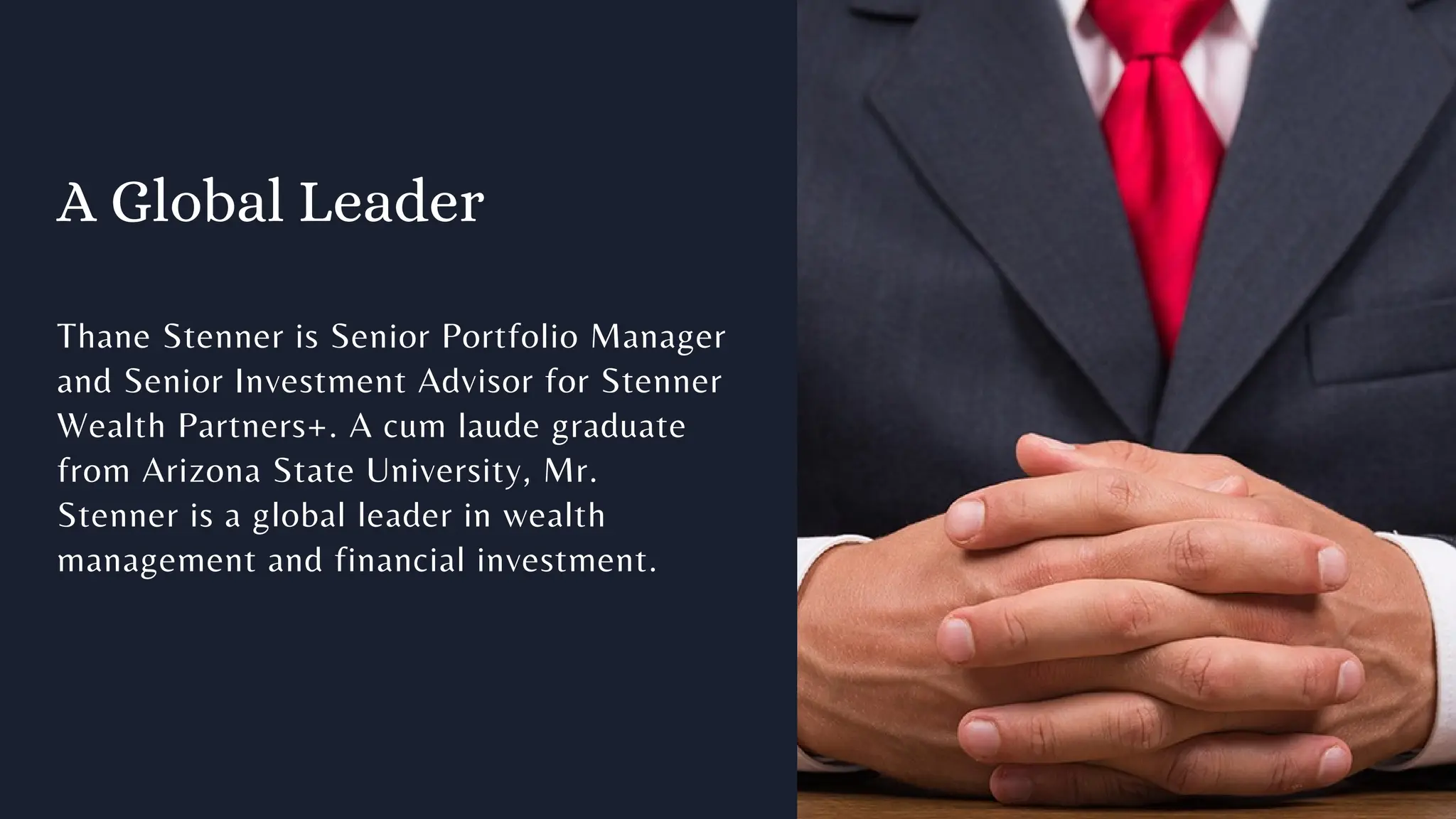 Thane Stenner - An International Leader | PPT