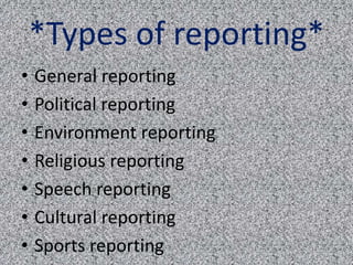 Reporting skills | PPT