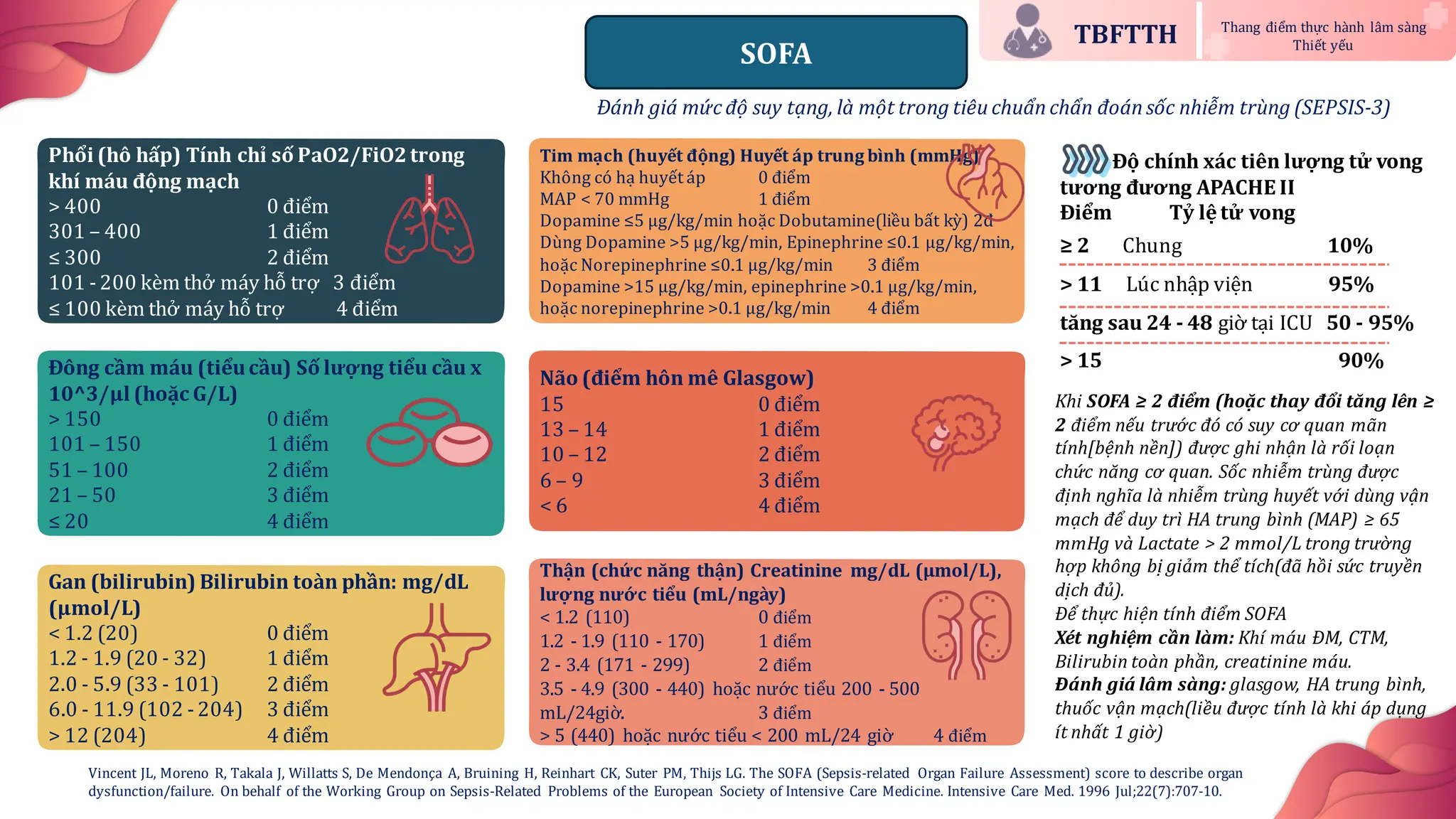 Thang điểm SOFA - Thang điểm đánh giá suy chức năng cơ quan tiến triển ...