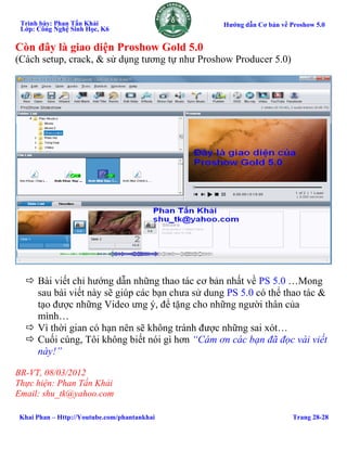 huong dan su dung proshow gold 5.0 thanhblog.info