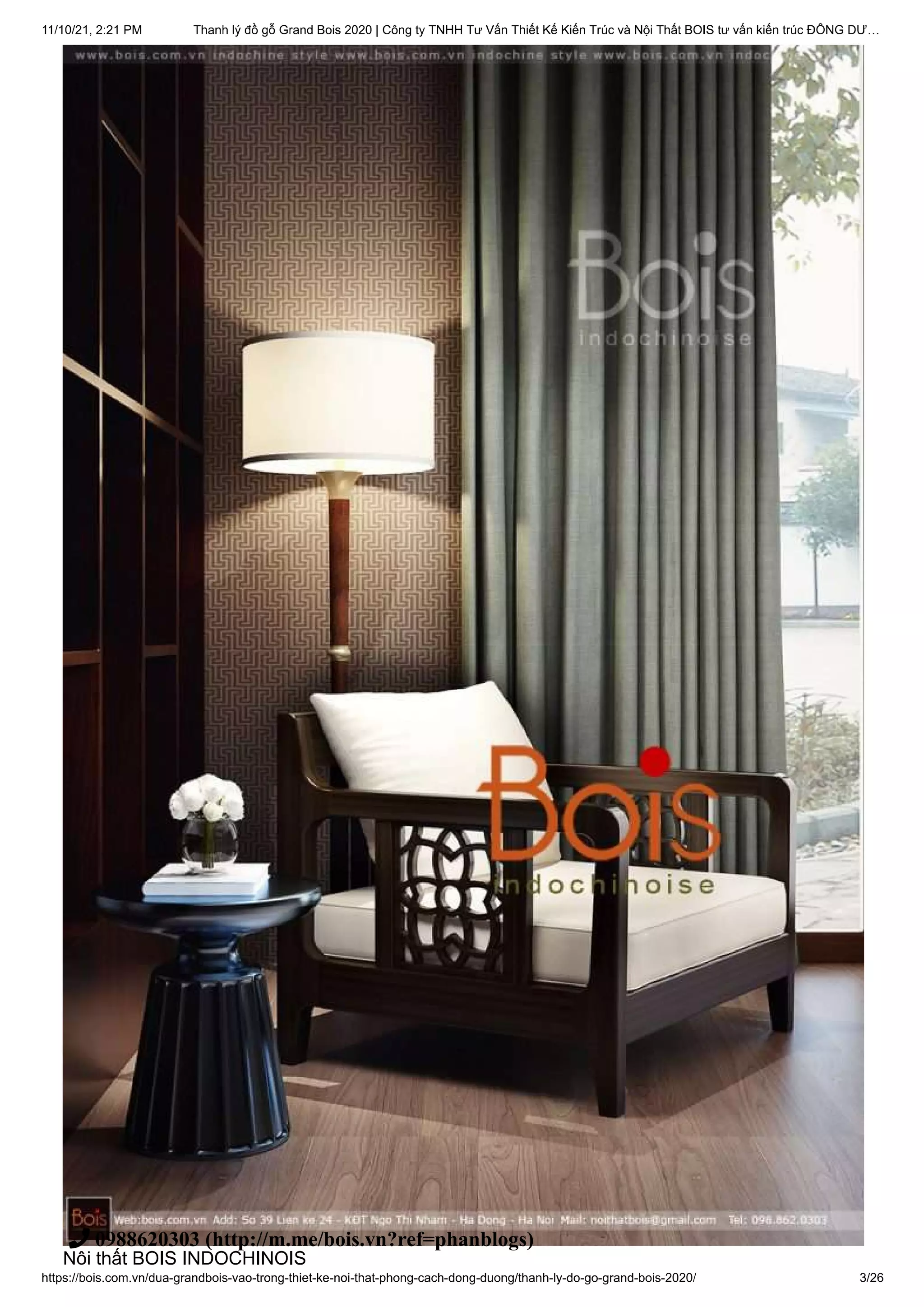 Thanh lý đồ gỗ bois indochine | PDF