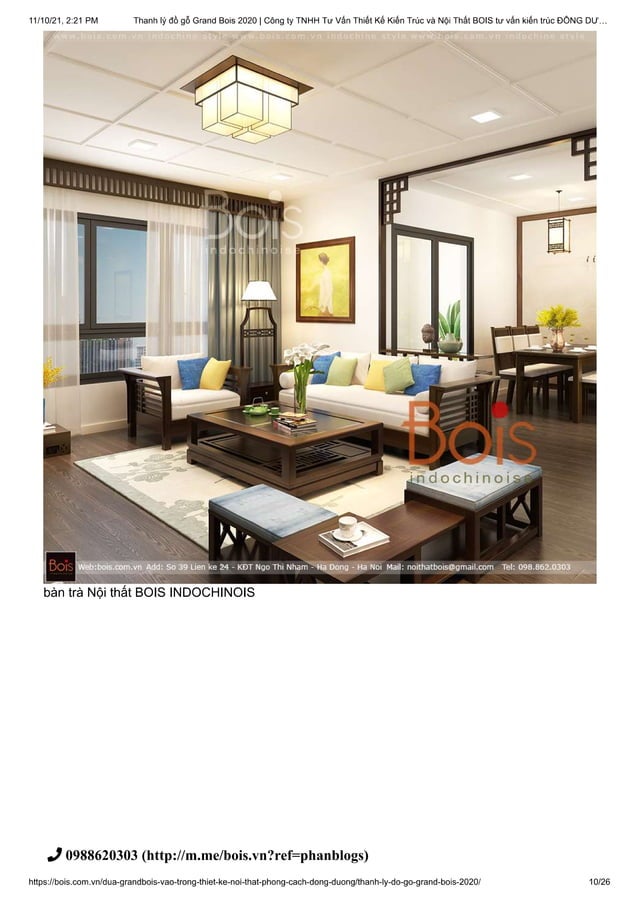 Thanh lý đồ gỗ bois indochine | PDF