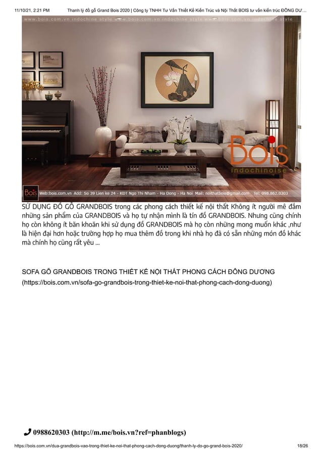 Thanh lý đồ gỗ bois indochine | PDF