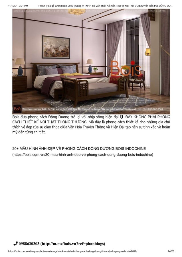 Thanh lý đồ gỗ bois indochine | PDF