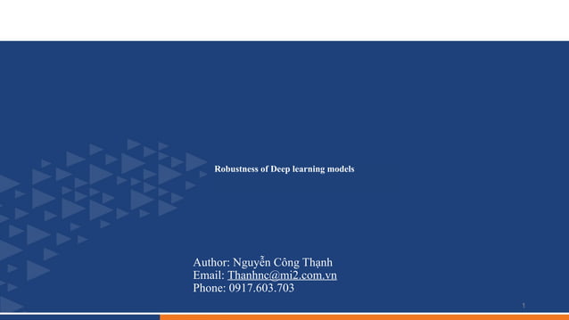 Robustness of Deep learning mode ls.pptx