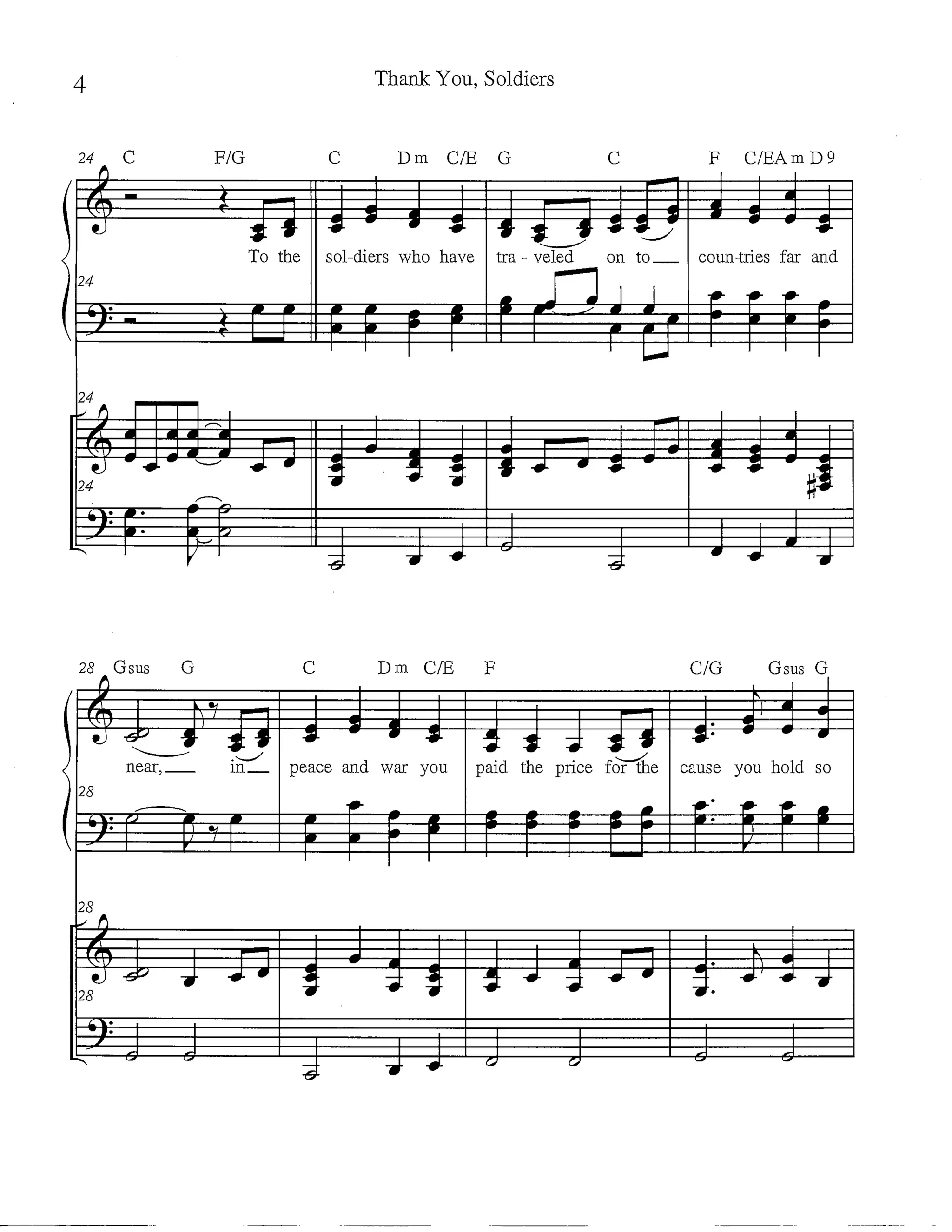 Thank You Soldiers | PDF