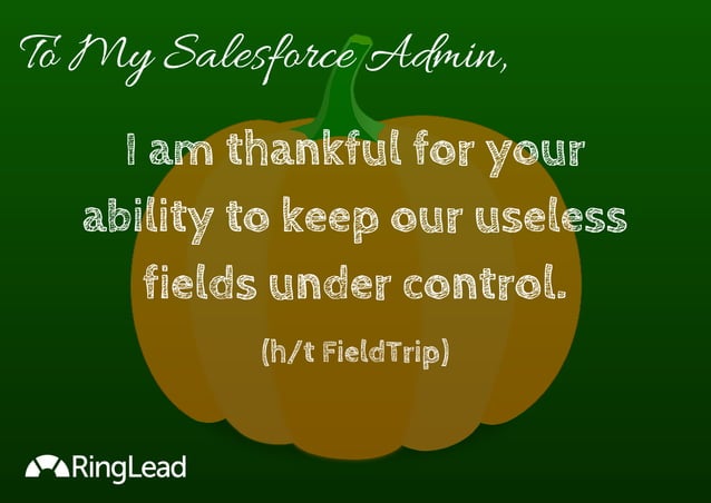 Happy Thanksgiving: 8 Reasons to Be Thankful for Your Salesforce Admin ...