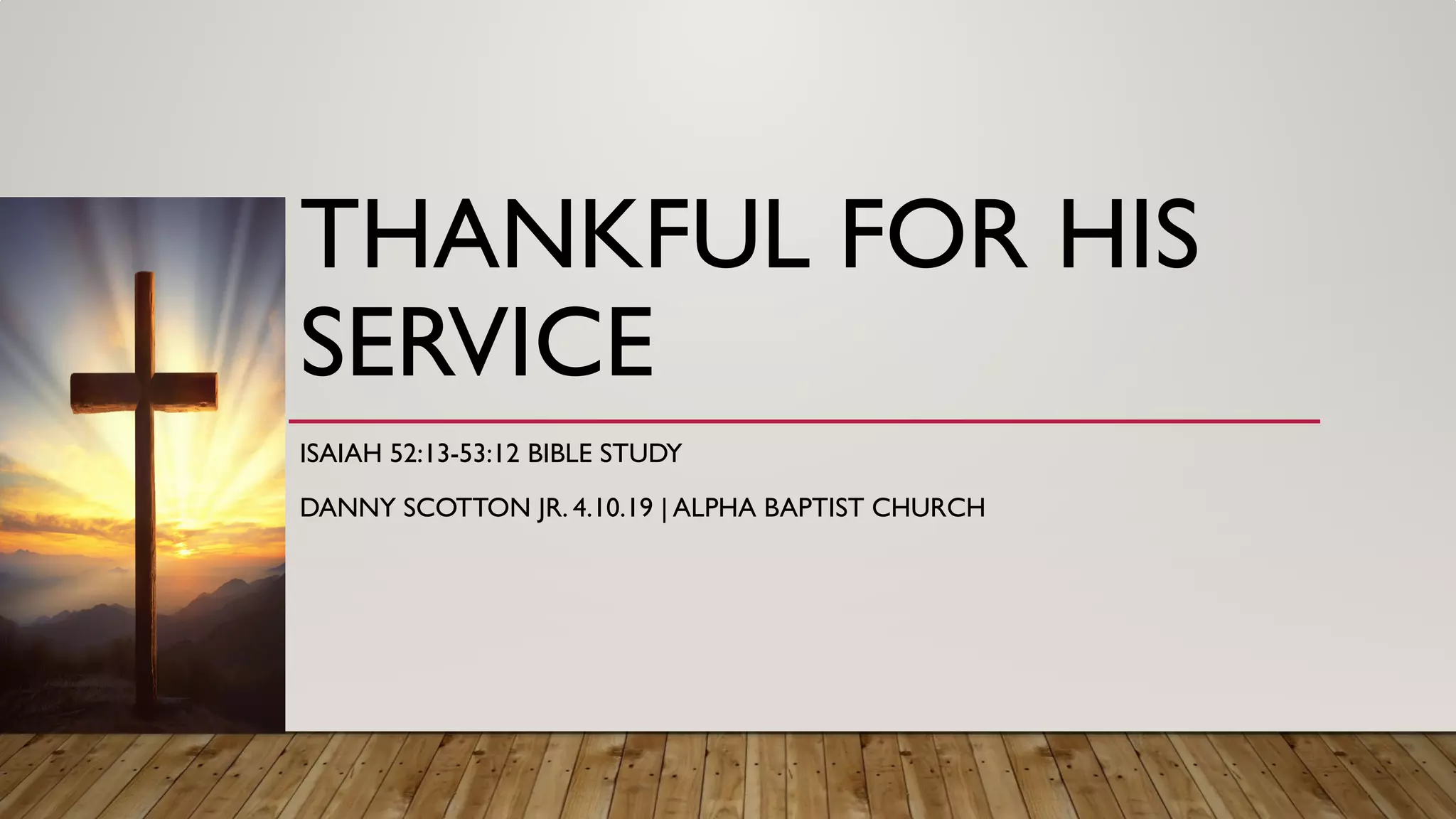 Isaiah 53 (Is 52:13-53:12) Bible Study Slideshow | PDF