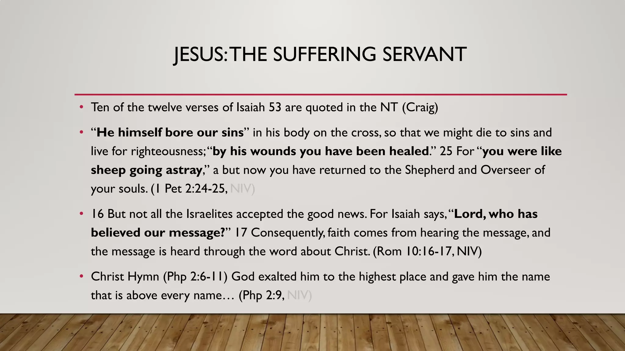 Isaiah 53 (Is 52:13-53:12) Bible Study Slideshow | PDF
