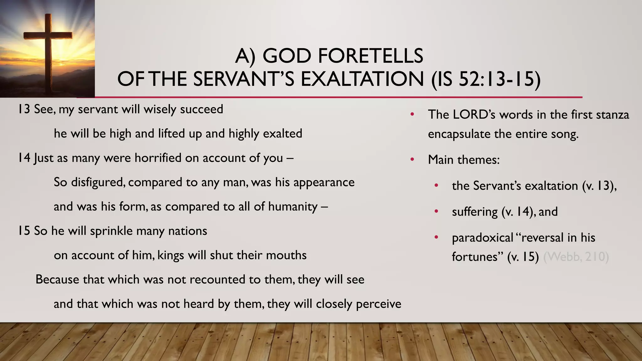 Isaiah 53 (Is 52:13-53:12) Bible Study Slideshow | PDF