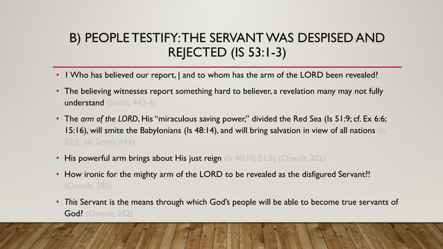 Isaiah 53 (Is 52:13-53:12) Bible Study Slideshow | PDF