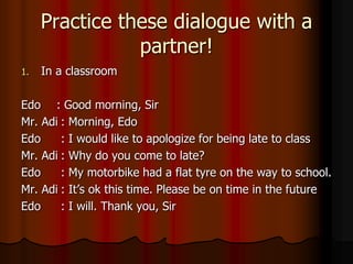 Thanking and apologizing expression | PPTX