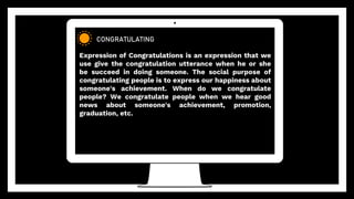 Thanking, Complementing, and Congratulating - English for Interpersonal ...
