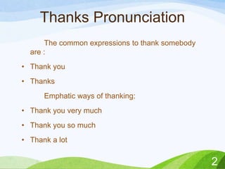 Thanking expression by Nadiyah Khairunnisa | PPTX