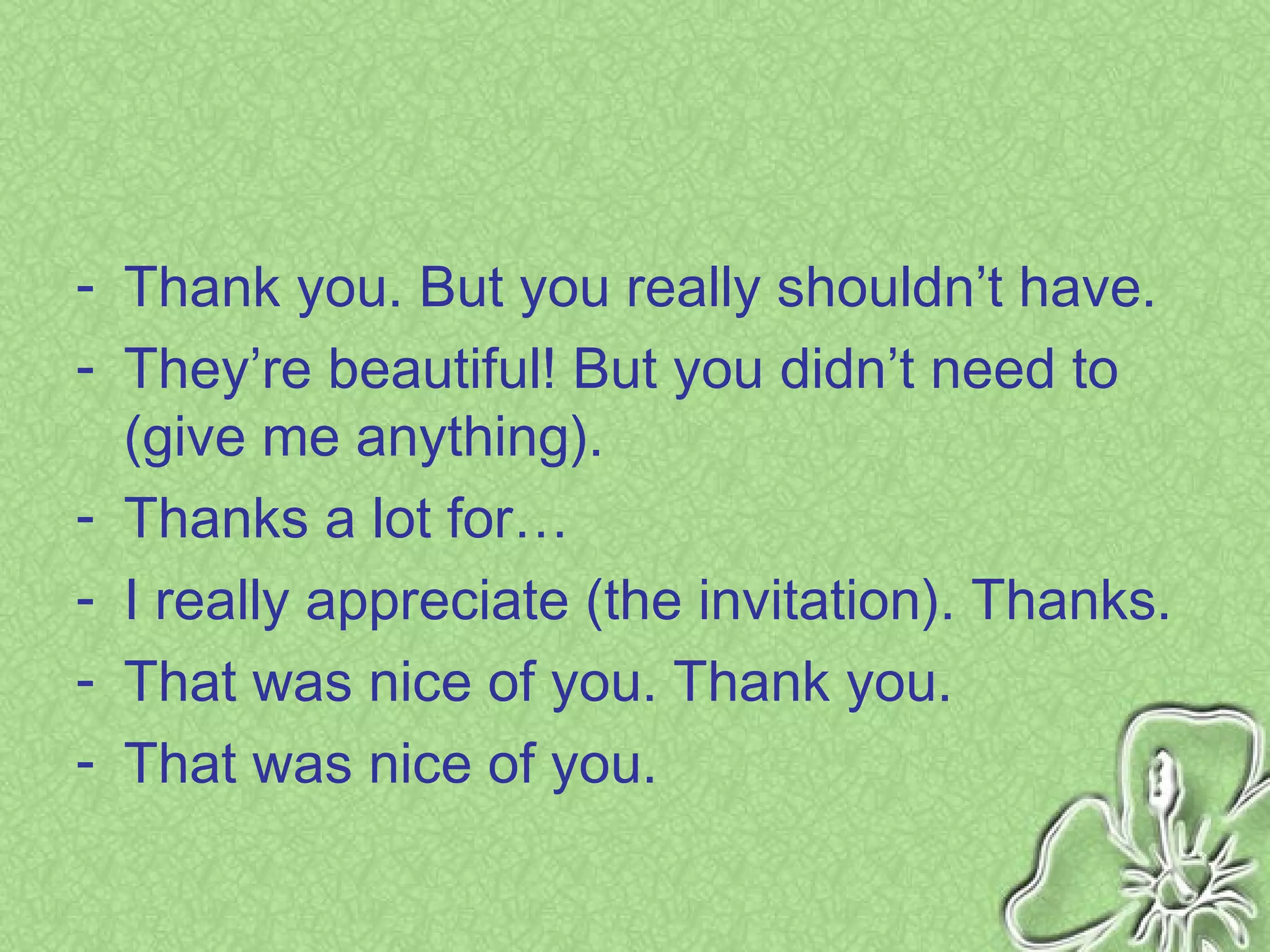 Thanking people | PPT