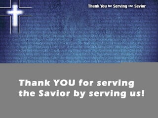 Thank Serving Savior Xad Power Point | PPT