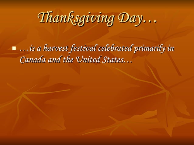 Thanksgiving | PPT