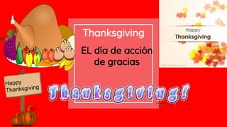 Thanksgiving Vocabulary in Spanish | PPTX