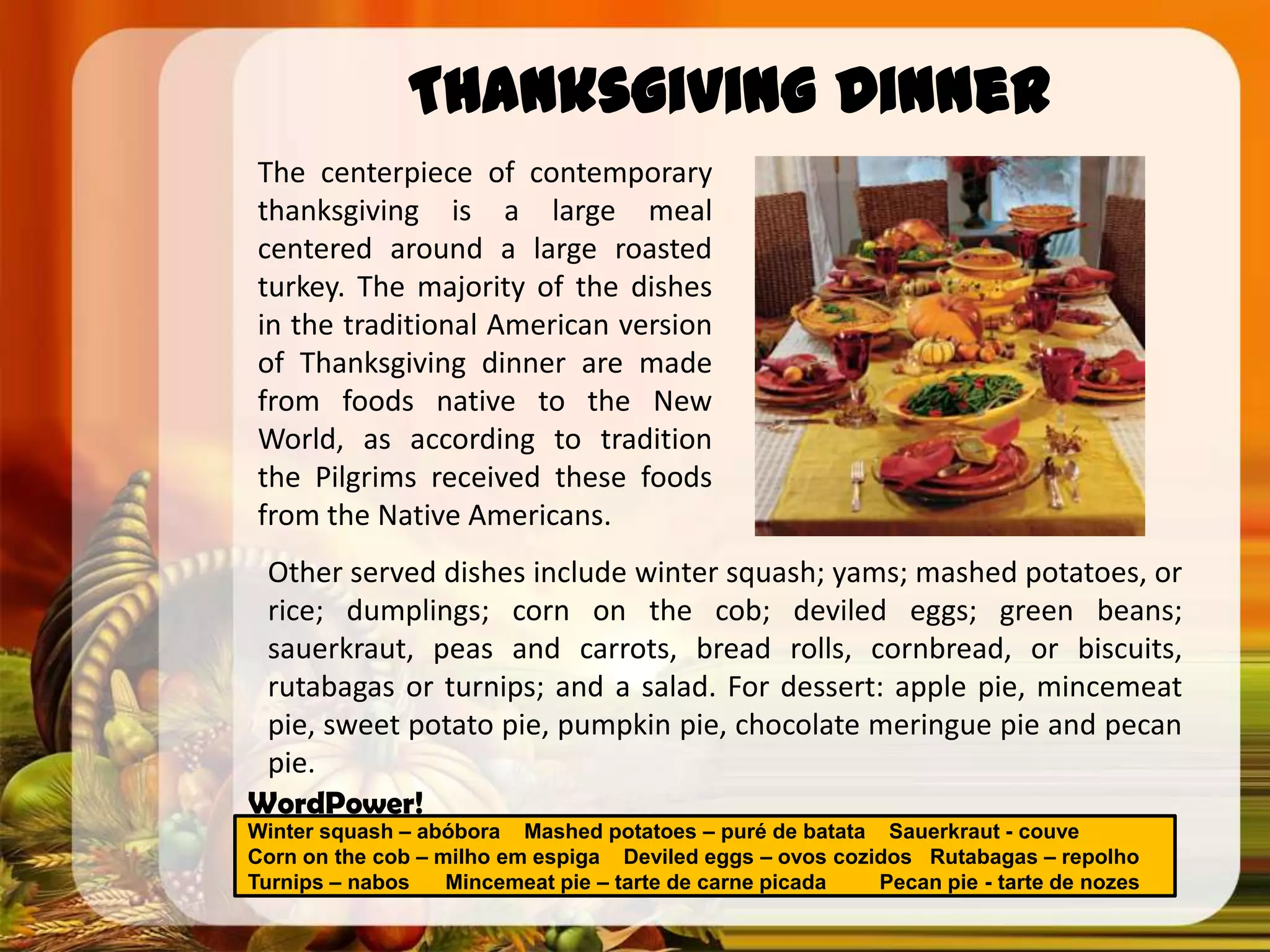 Thanksgiving | PPTX | National & Civic Holidays | Holidays