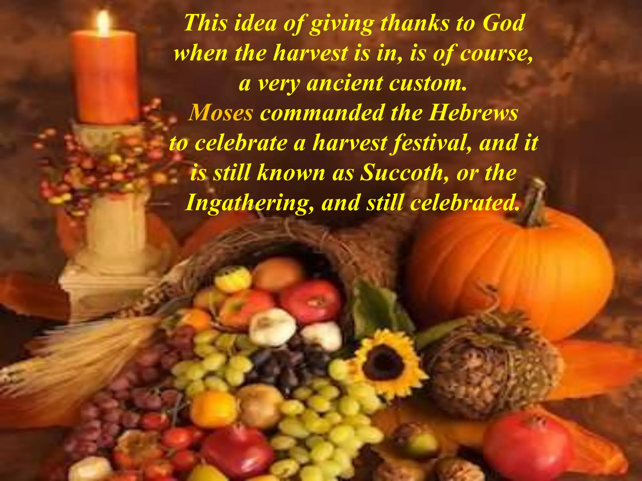 Thanksgiving history and customs | PPT