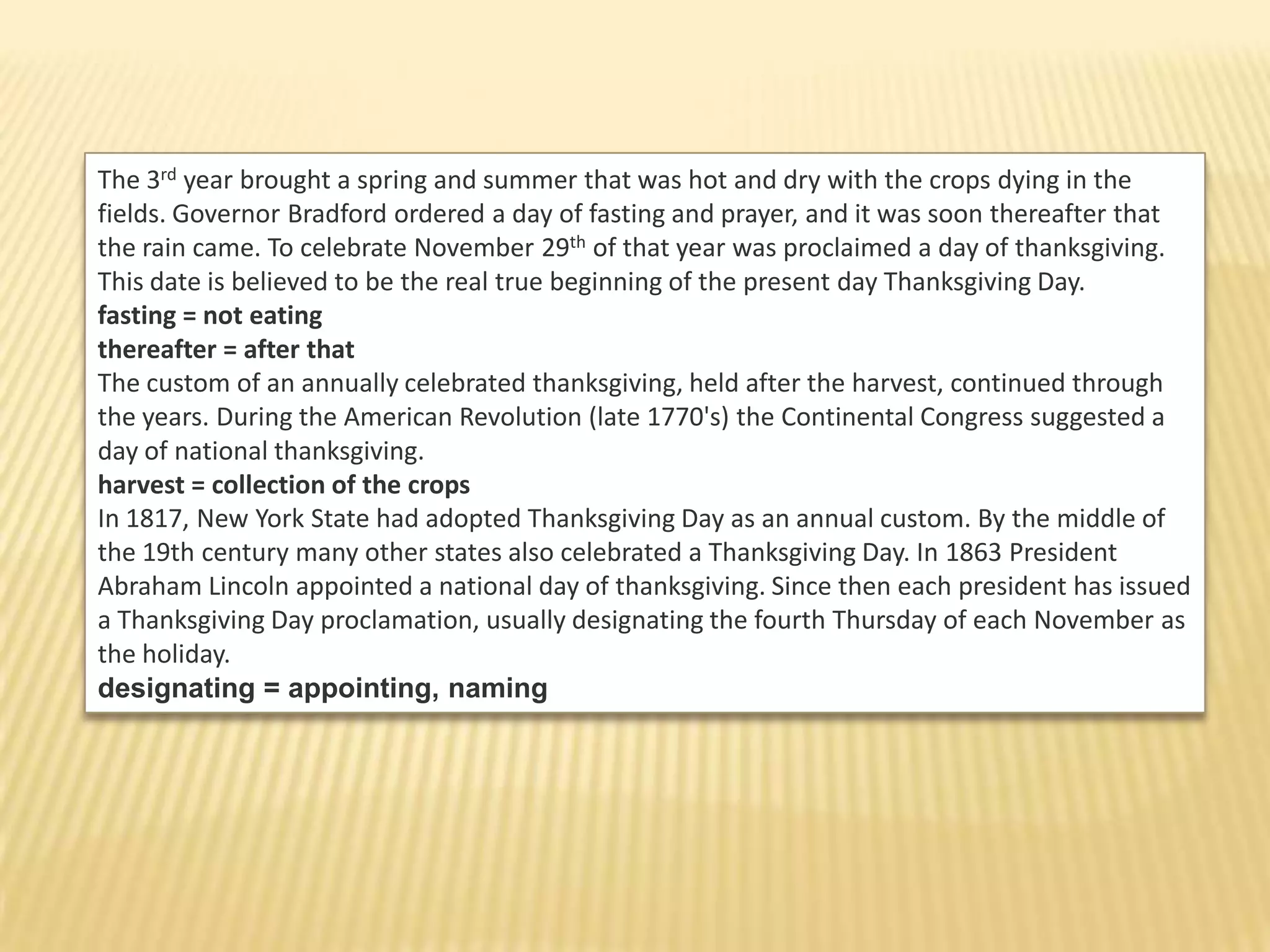 Thanksgiving+ +presentation | PPT