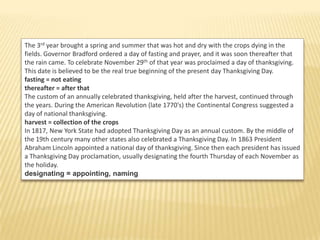 Thanksgiving+ +presentation | PPT