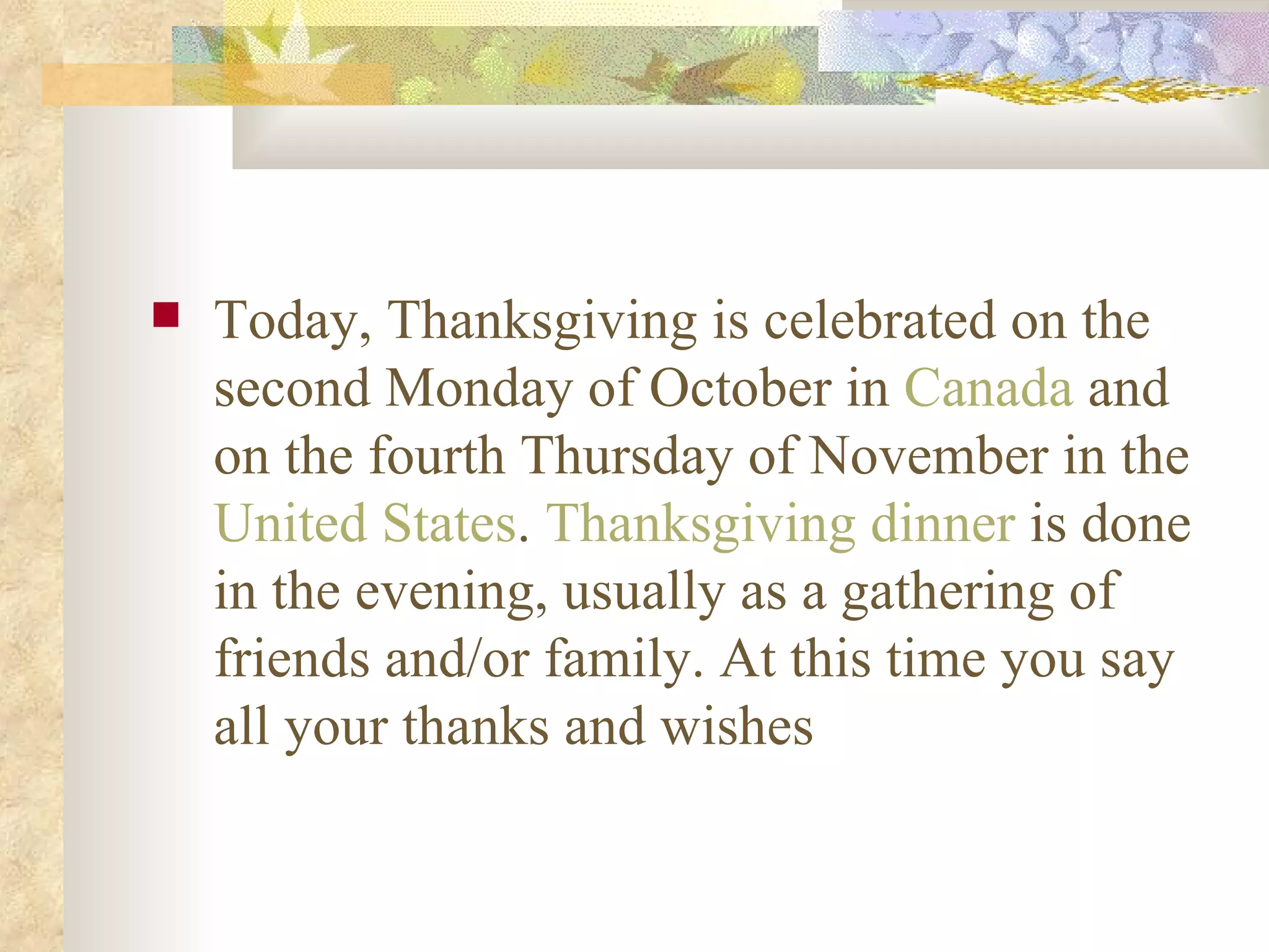 Thanksgiving Taller De Ingles | PPT