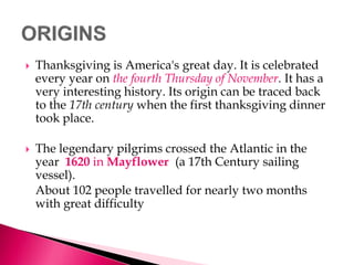 Thanksgiving day | PPTX | National & Civic Holidays | Holidays