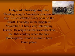 Thanksgiving day | PPT