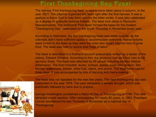 Thanksgiving day | PPT