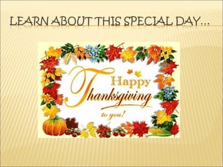 Thanksgiving day | PPT