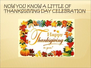 Thanksgiving day | PPT