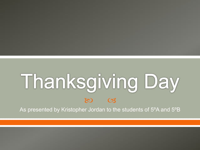 Thanksgiving Day | PPT