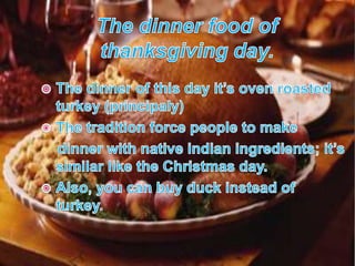Thanksgiving day dinner | PPT