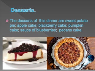 Thanksgiving day dinner | PPT