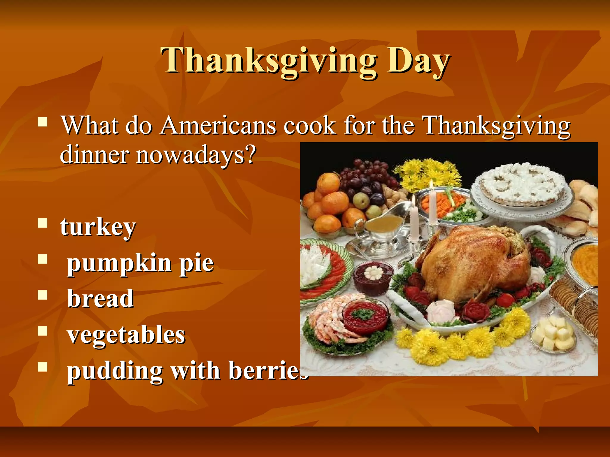 Thanksgiving day quiz | PPT