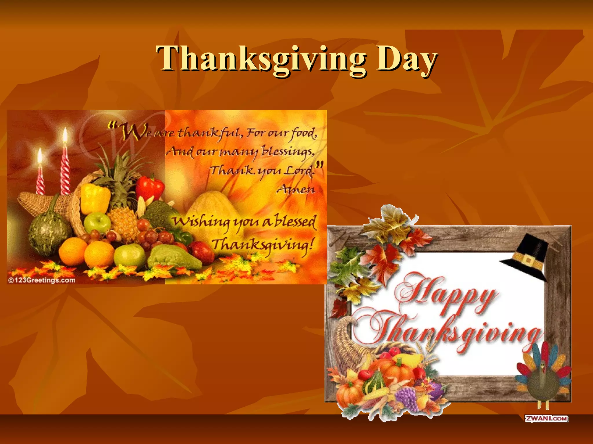 Thanksgiving day quiz | PPT