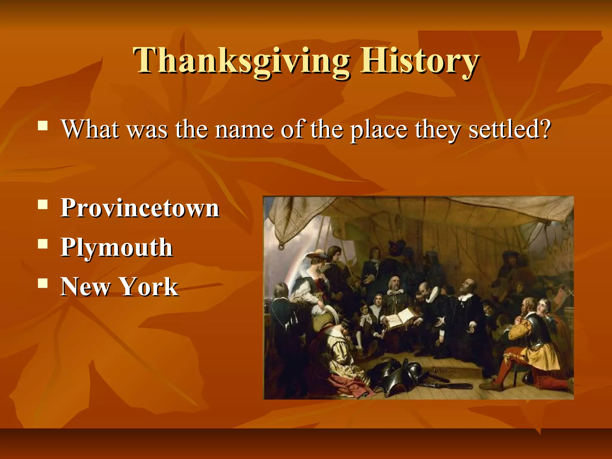 Thanksgiving day quiz | PPT