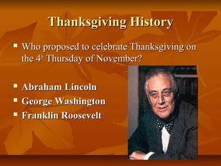Thanksgiving day quiz | PPT