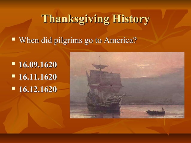 Thanksgiving day quiz | PPT | National & Civic Holidays | Holidays