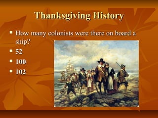 Thanksgiving day quiz | PPT