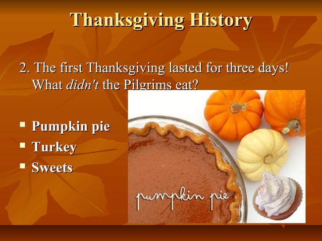Thanksgiving day quiz | PPT | National & Civic Holidays | Holidays
