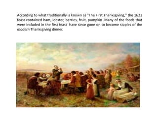 thanksgiving dinner and more information | PPTX