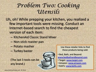 Thanksgiving Dinner Dilemma | PDF