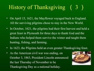 Thanksgiving english updated | PPT | National & Civic Holidays | Holidays
