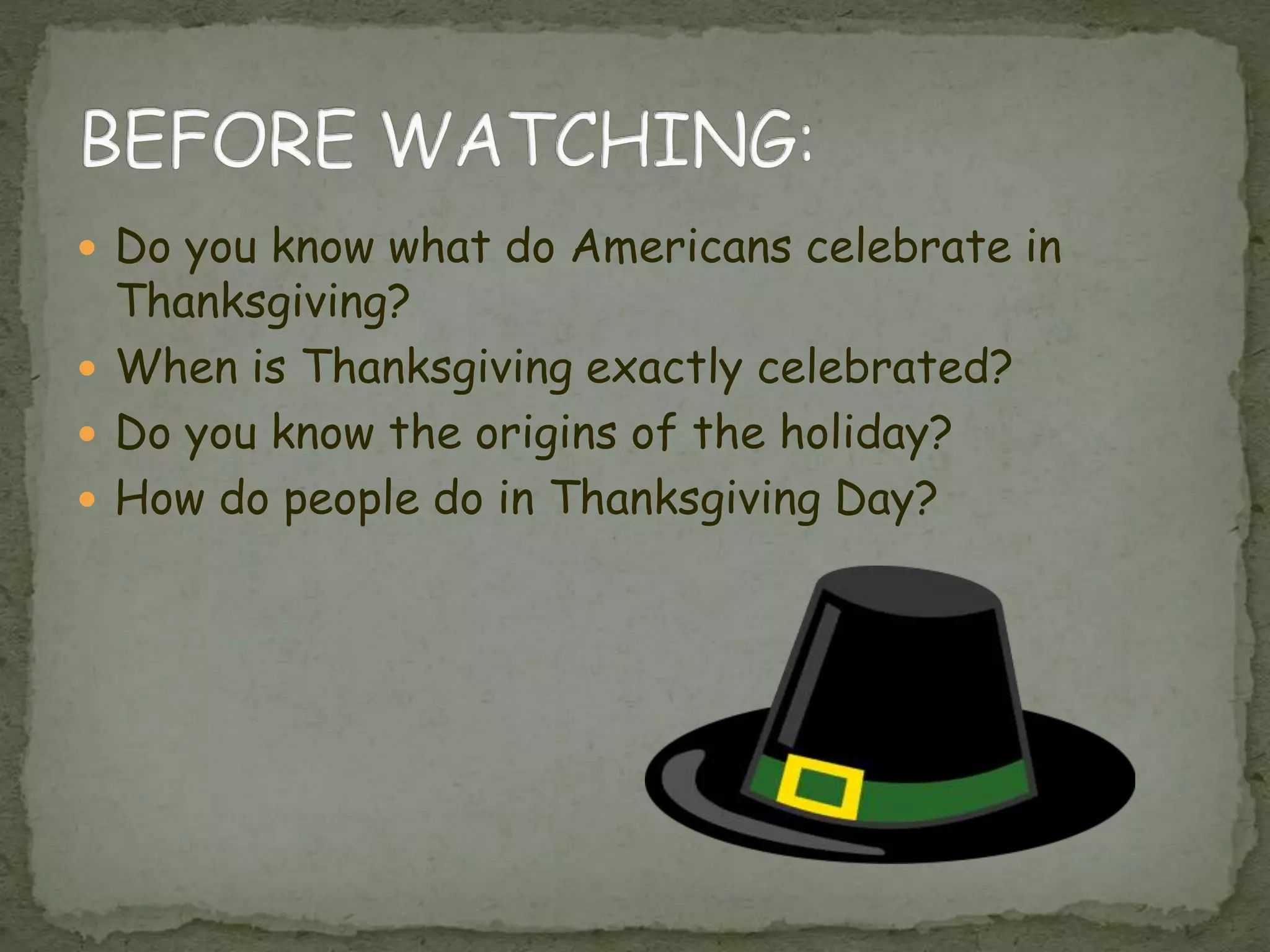Thanksgiving history | PPT