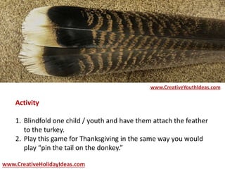 Thanksgiving Ideas - Can You Pin the Missing Tail Feather on the Turkey ...
