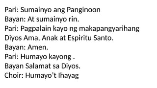 Thanksgiving Mass Powerpoint presentation | PPTX