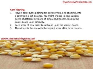 Thanksgiving Party Ideas - Kernel Cornucopia | PPTX